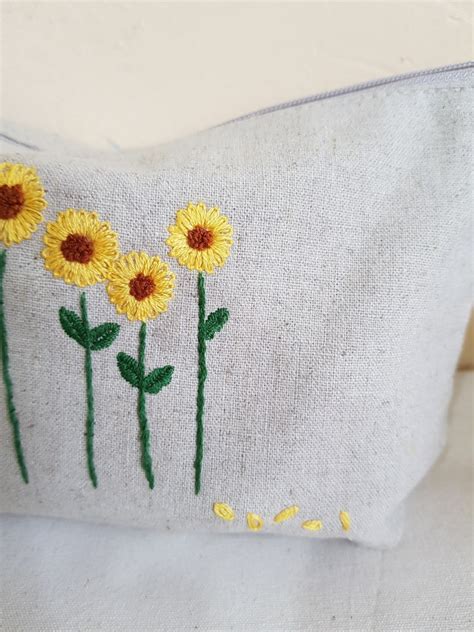 『노원 자수』 토닥토닥공방에서 해바라기 파우치 만들기 프랑스자수 야생화자수 꽃자수 네이버 블로그