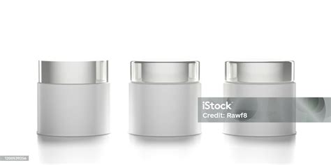흰색 배경에 대해 격리 된 덮개가있는 유리 화장품 항아리 3d 일러스트레이션 0명에 대한 스톡 사진 및 기타 이미지 0명 3가지 개체 3차원 형태 Istock