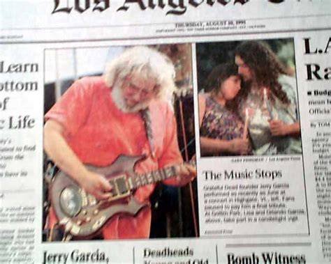 Death Of Greatful Dead Founder Jerry Garcia