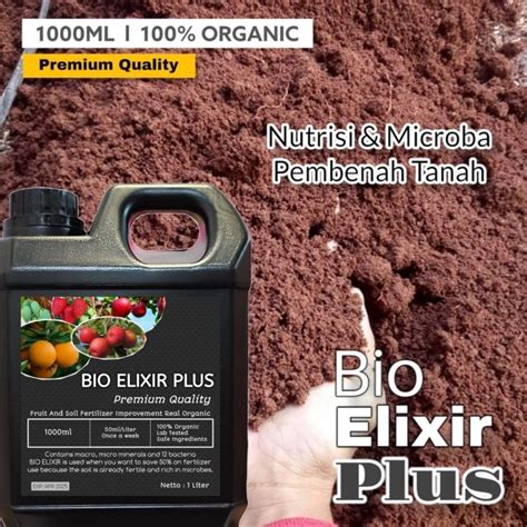 Jual Bio Elixir Plus 1 Liter Nutrisi Pembenah Tanah Shopee Indonesia