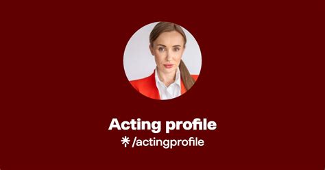 Acting Profile Linktree