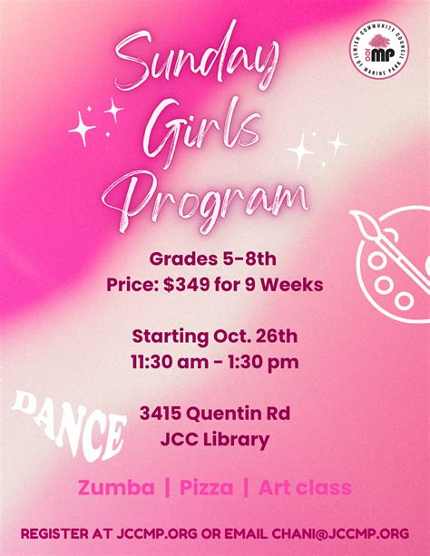 Sunday Girls Program Jccmp