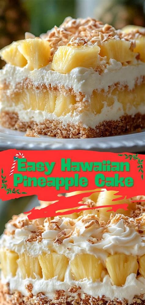 Tropical Delight Hawaiian Pineapple Cake Hibord Recipe Pineapple