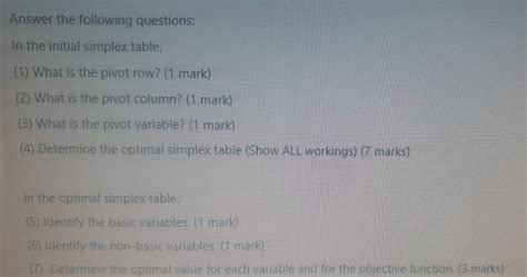 Solved The Following Problem Represents A Dual Maximization
