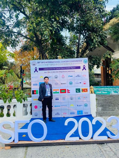 Attending Saarc International Cancer Conference At Kathmandu Dr