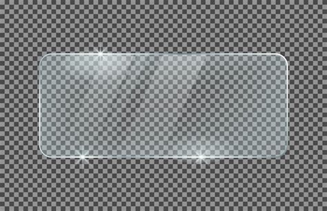 투명 한 배경에 고립 된 유리 접시 프리미엄 벡터