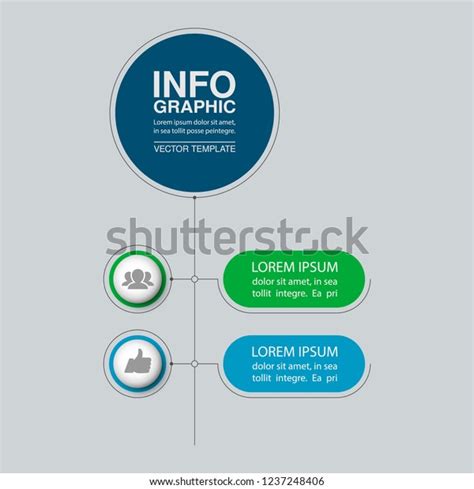Vector Infographic Template Vertical Diagram Graph Stock Vector Royalty Free 1237248406
