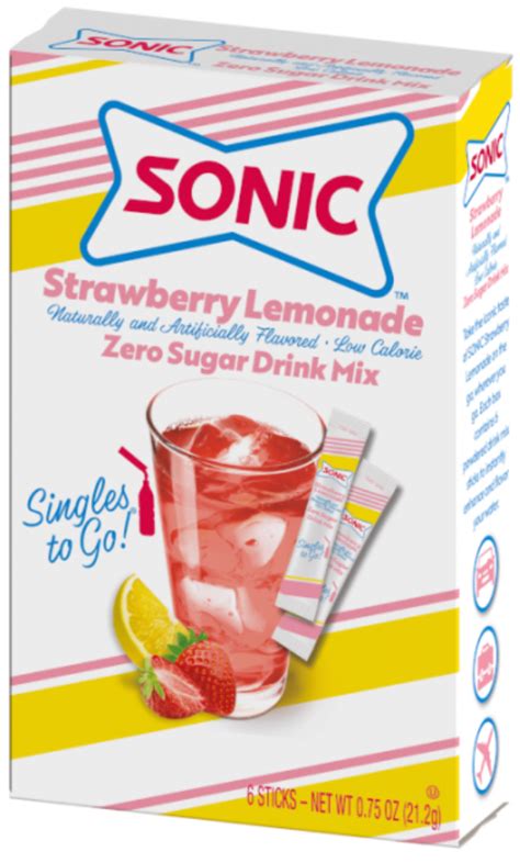 Sonic Strawberry Lemonade Singles To Go Candylicious Time