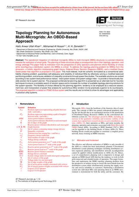 Pdf Topology Planning For Autonomous Multi Microgrids An Obdd Based