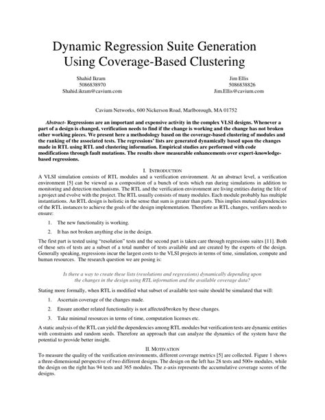Pdf Dynamic Regression Suite Generation Using Coverage Based Clustering