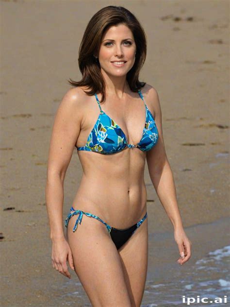 Confident Woman Enjoys A Beautiful Day At The Beach In Summer