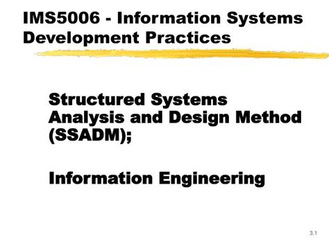 Ppt Ims5006 Information Systems Development Practices Powerpoint