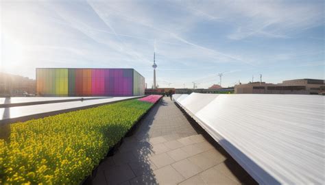 sustainable design perspective shot farmers market next to an