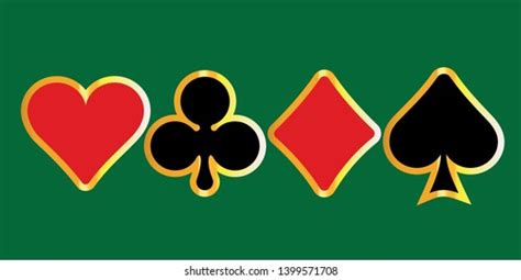 Suit Playing Card Symbols Vector Stock Vector Royalty Free