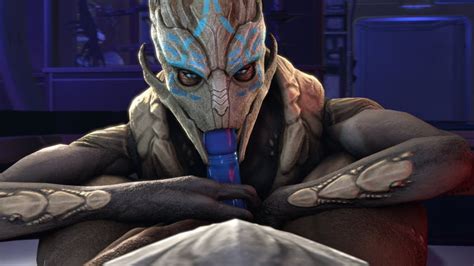 Rule 34 3d Alien Alien Girl Blowjob Female Malefemale Mass Effect