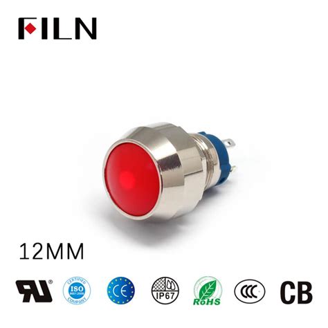 GREAT Small Push Button Led Lights FILN Small Push Button Led Lights MM Round Momentary Switch