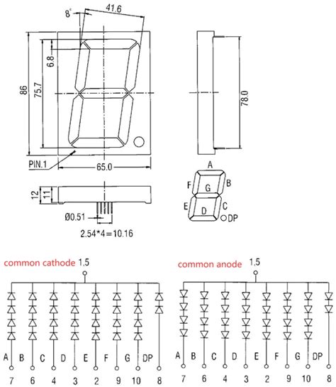 Cc Pure Green 7 Segment Led 3 Inch One Digit Green Color Seven Segment Display 3 Houkem 30012