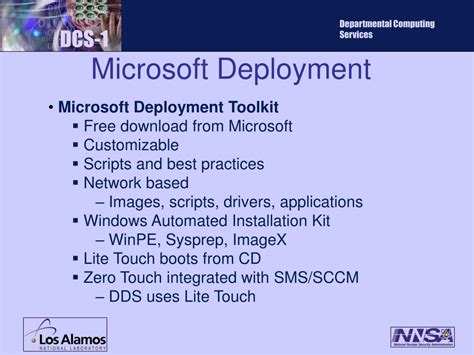 Ppt Windows Desktop Deployment Service Dds 11 At Lanl Powerpoint