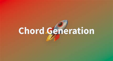 Chord Generation A Hugging Face Space By Kiyase