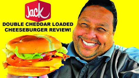 Jack In The Box New Double Cheddar Loaded Cheeseburger Review Youtube