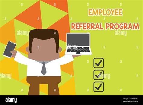 Conceptual Hand Writing Showing Employee Referral Program Concept