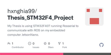 Github Hxnghia99thesisstm32f4project My Thesis Is Using Stm32f407 Running Rosserial To