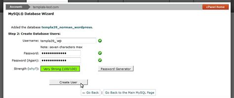 Creating Database Using Siteground Server Control Panel