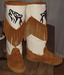 Front Moose Hide Mukluks Bead Work Muk Luks Beaded Bracelets