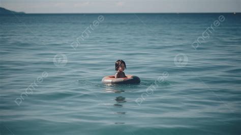 팽창식 부츠로 물에 떠 있는 사람 부표를 가지고 바다에 떠있는 아이 고화질 사진 사진 물 배경 일러스트 및 사진 무료 다운로드 Pngtree