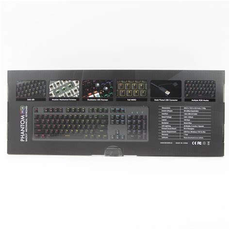 Tecware Phantom RGB Keyboard Review Packaging Accessories TechPowerUp