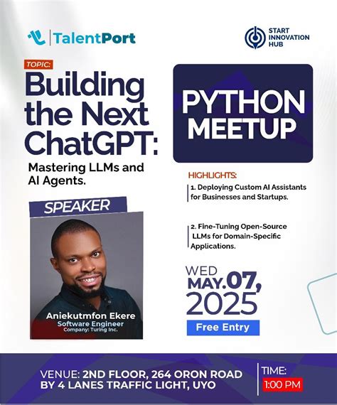 Pythonmeetup Ai Llm Chatgpt Aicommunity Machinelearninguyo Victor Asuquo