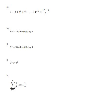 Solved Prove The Following By Induction A Sum Of Chegg Com