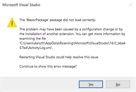 Strong Name Validation Failed Error When Creating A Blazor 080