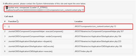 Joomla Debuggingerror Logging Pipe Ten