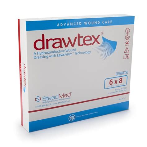 Drawtex Non Adherent Dressing 6 X 8 Inch Sterile 10pk 00303 Zoro