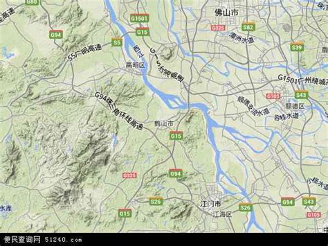 鹤山市地图 鹤山市卫星地图 鹤山市高清航拍地图 便民查询网地图