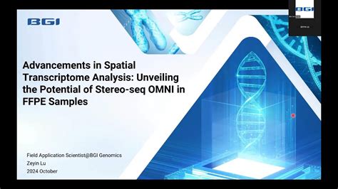 Spatial Transcriptome Analysis Unveiling The Potential Of Stereo Seq Omni In Ffpe Samples Youtube
