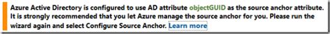 Azure AD ConnectUpgrade To 1 1 533 0 And Change Of Source Anchor To MS