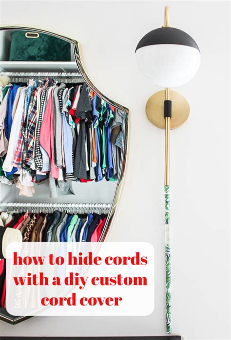 How To Hide Cords With A Custom Patterned Cord Cover