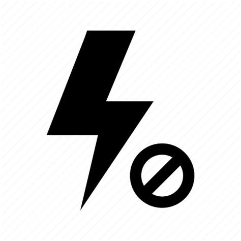Camera Flash Off Icon