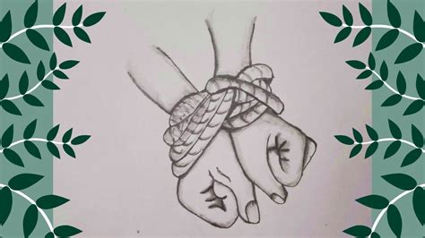 How To Draw Tied Hands For Beginners Step By Step Pencil Sketch