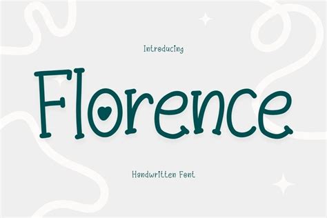 Florence Is A Cute Handwritten Font