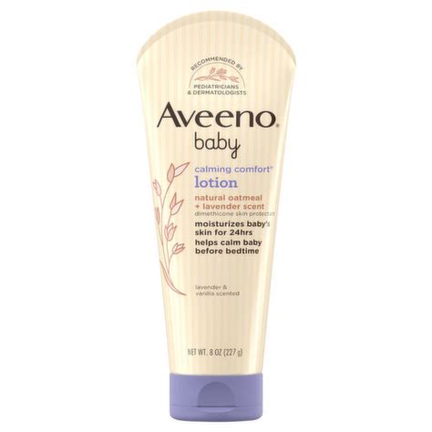 Aveeno Lotion Calming Comfort Lavender And Vanilla Scented Fresh By