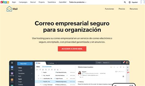 Zoho Mail Análisis Final Y Características Destacadas