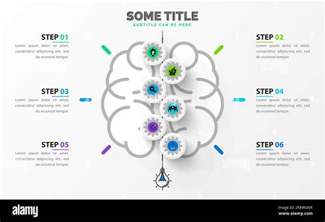 Infographic Design Template Creative Concept With 6 Steps Can Be Used For Workflow Layout