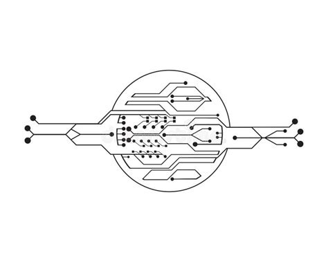 Circuit Board Illustration Technology Vector Stock Illustration