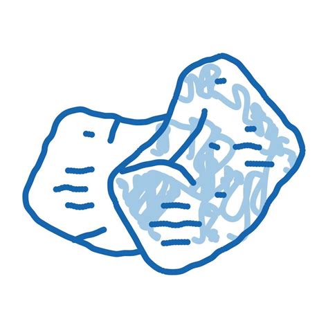 Sugar Cubes Doodle Icon Hand Drawn Illustration 19477341 Vector Art At