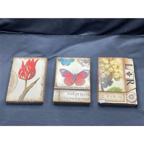 Set Of 3 Sid Dickens Wall Tiles Able Auctions