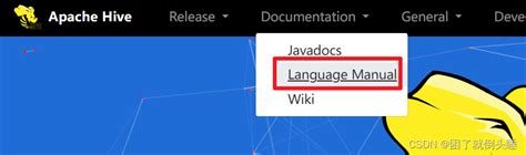摸鱼大数据——hive官网文档和hive数据库操作hive官方文档 Csdn博客