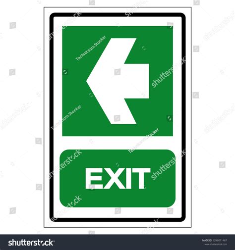 Exit Symbol Sign Vector Illustration Isolate Stock Vector Royalty Free 1396071467 Shutterstock